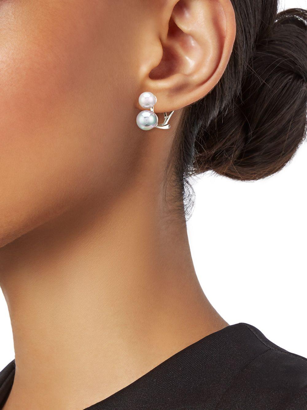 Majorica Sterling Silver & Organic Cultured Man-made Pearl Drop ...