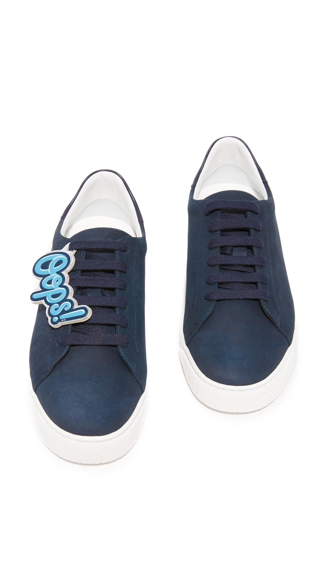 Lyst - Anya Hindmarch Tennis Shoe Wink Sneakers in Blue