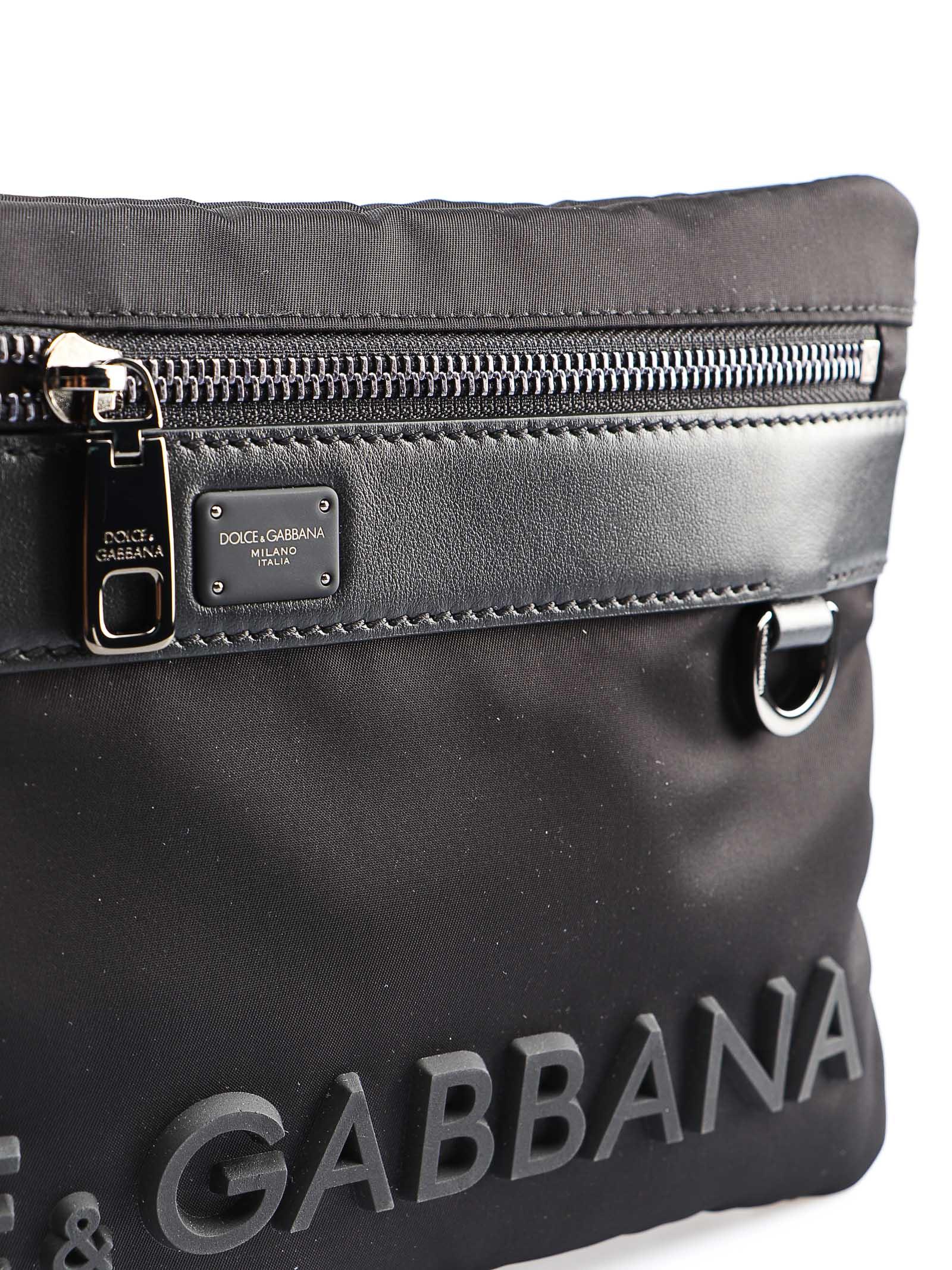 Dolce & Gabbana Nylon Belt Bag in Black for Men - Lyst