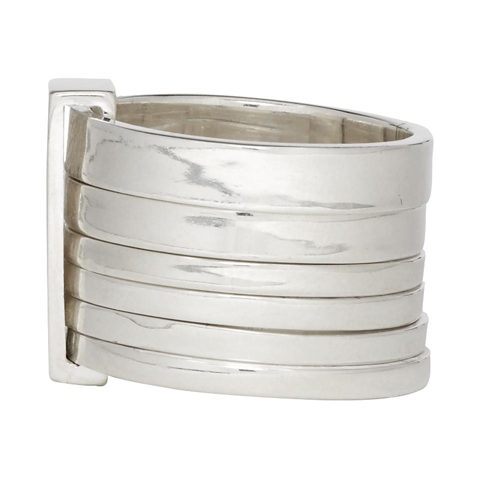 Stolen Girlfriends Club Silver Six Piece Band Ring in Metallic for Men ...