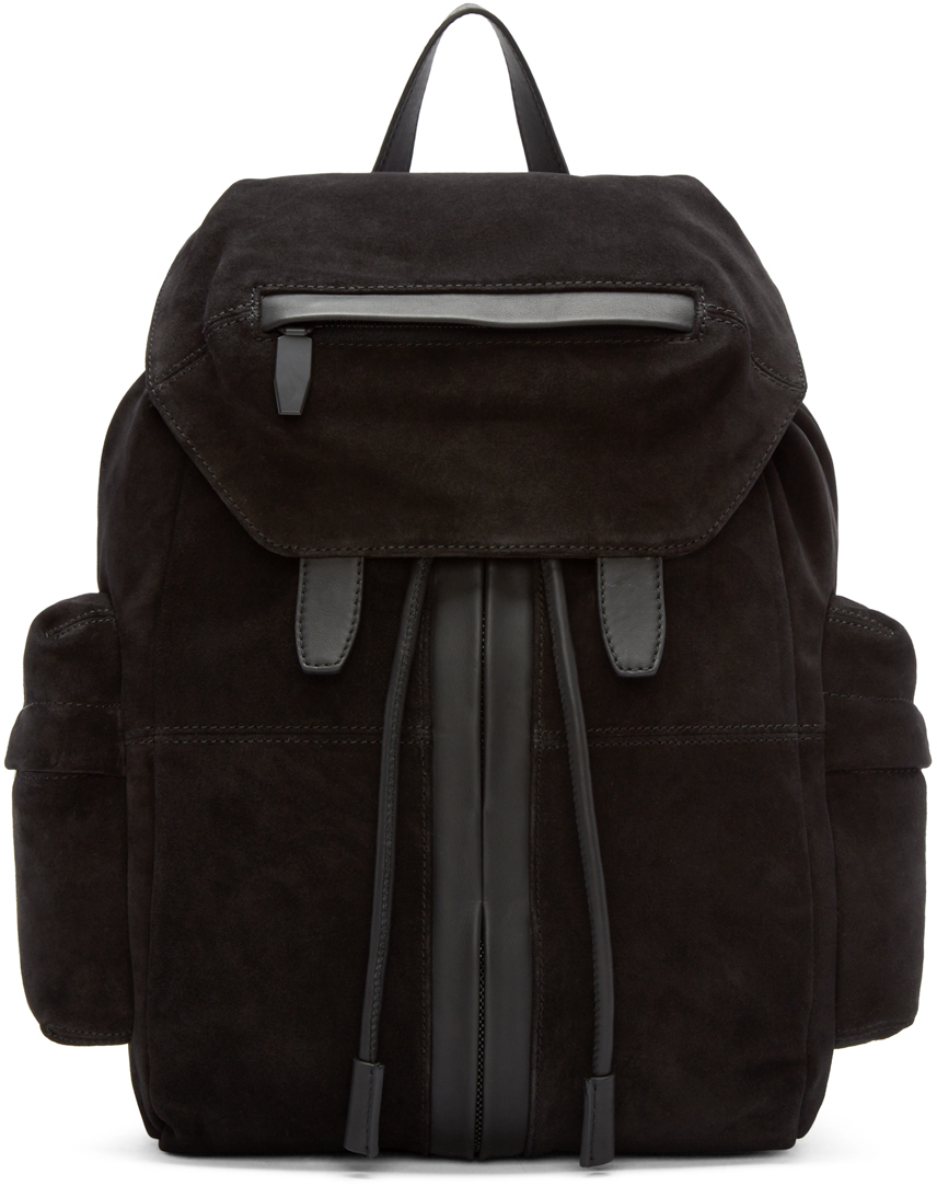 Lyst - Alexander Wang Black Suede Marti Backpack in Black for Men