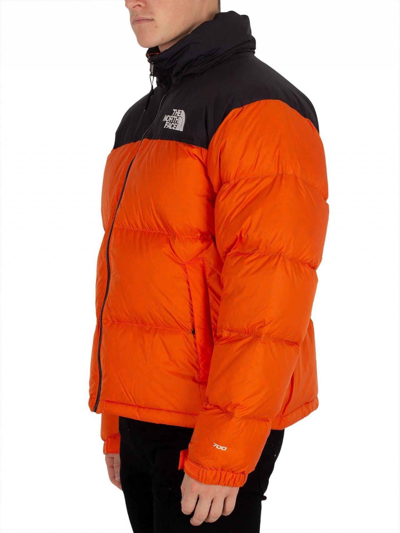 Orange North Face Puffer