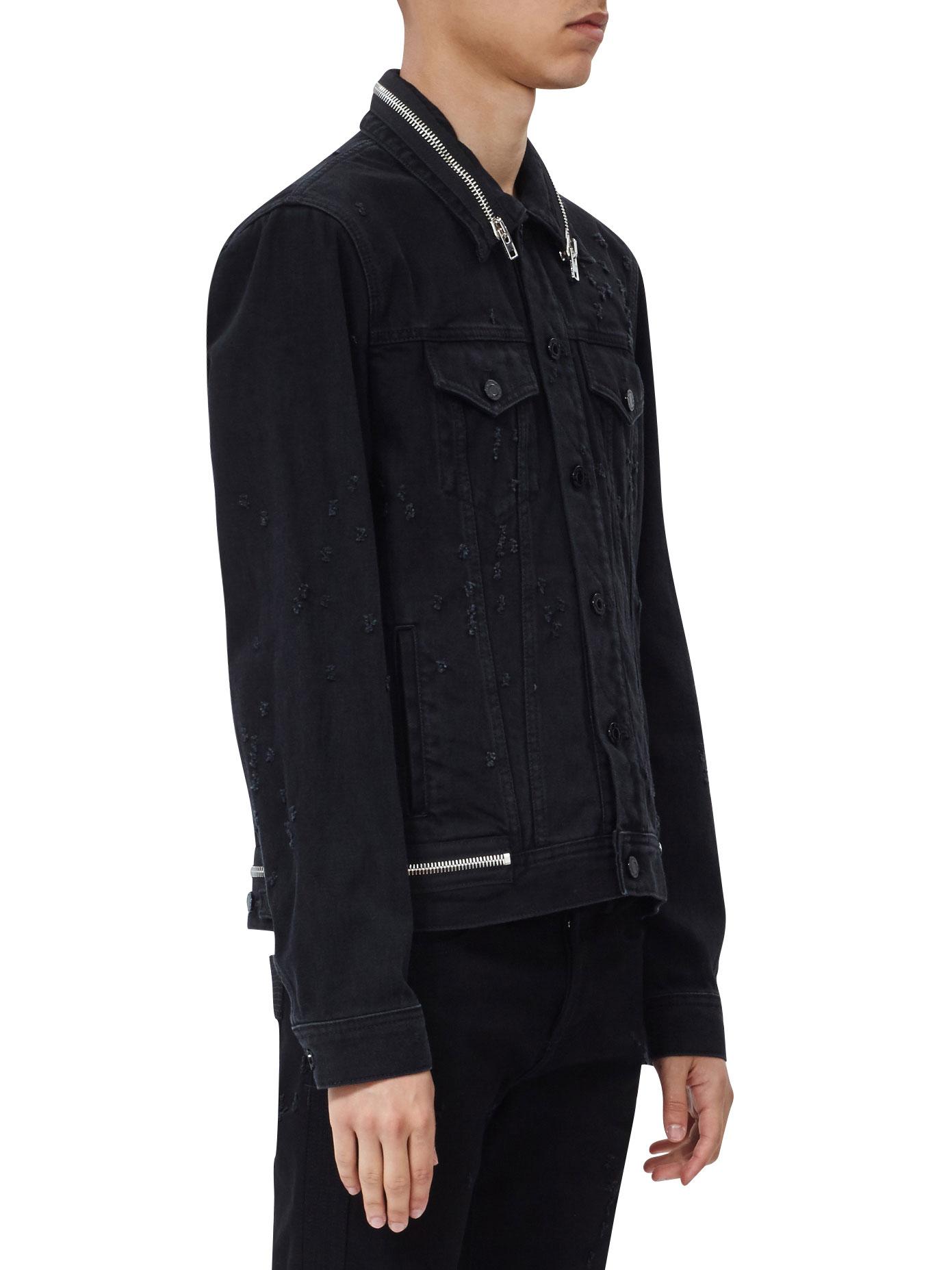 Lyst - Givenchy Zipped Denim Jacket in Black for Men Lyst - Givenchy Zipped Denim Jacket in Black for Men