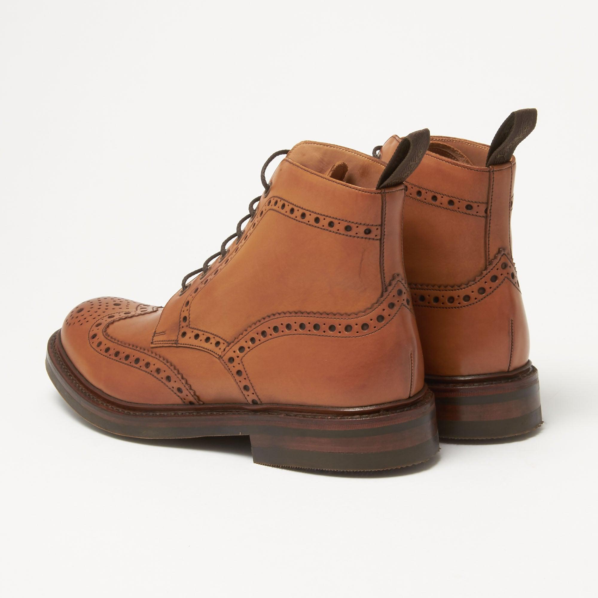 Loake 1880 Bedale Tan Brogue Boots in Brown for Men - Lyst