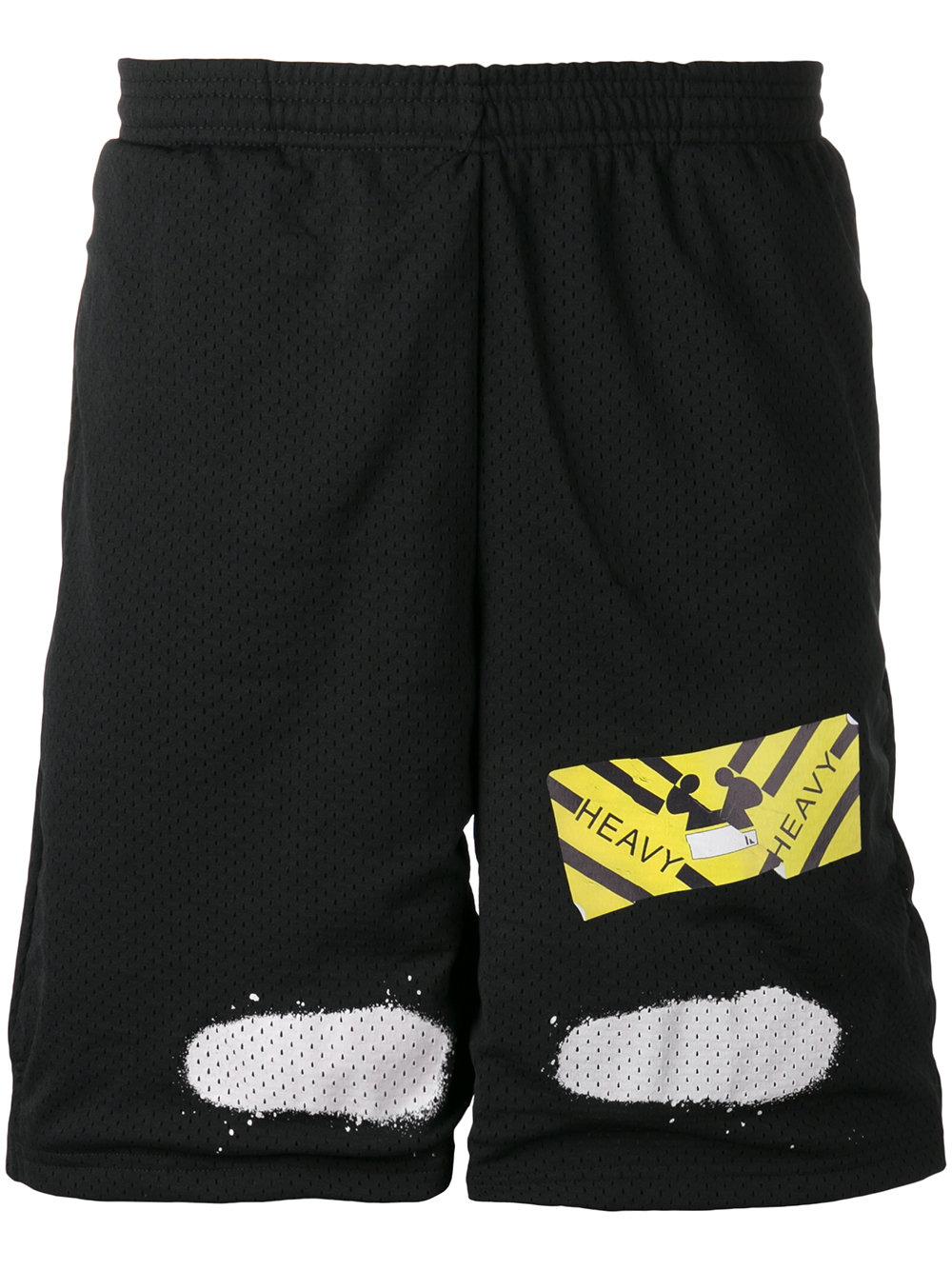 Lyst - Off-White C/O Virgil Abloh Perforated Shorts in Black for Men