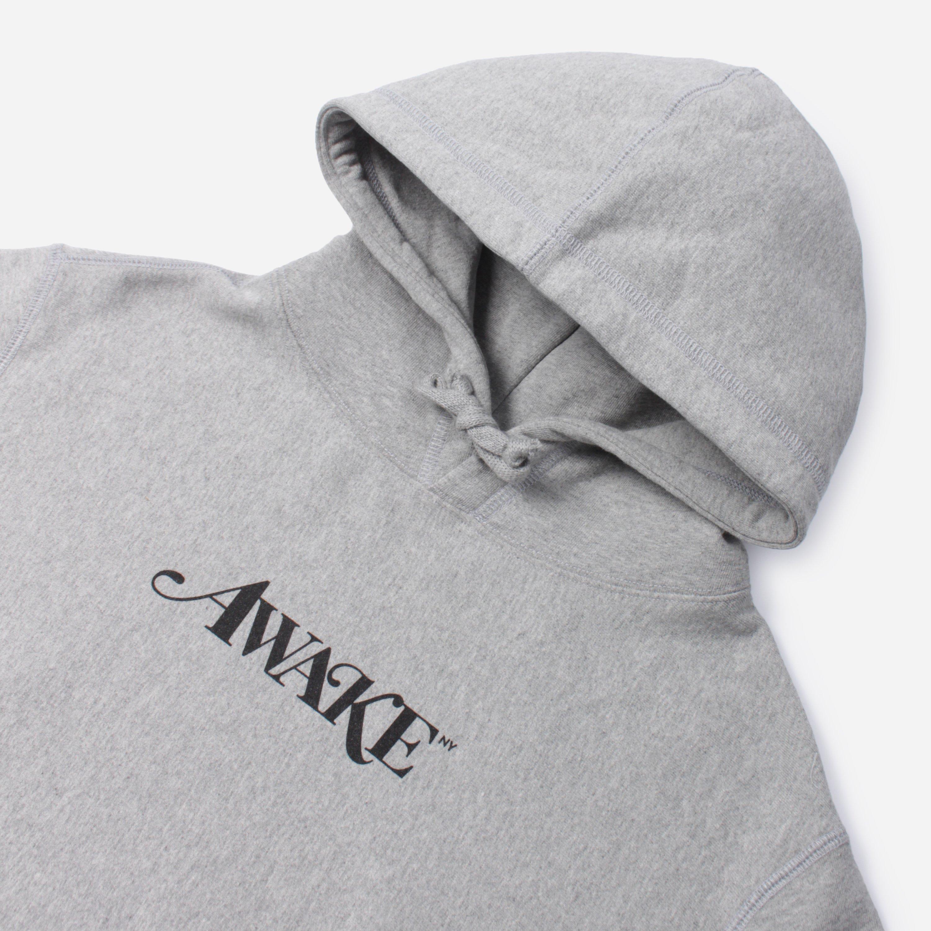 AWAKE NY Classic Logo Overhead Hoodie in Gray for Men - Lyst