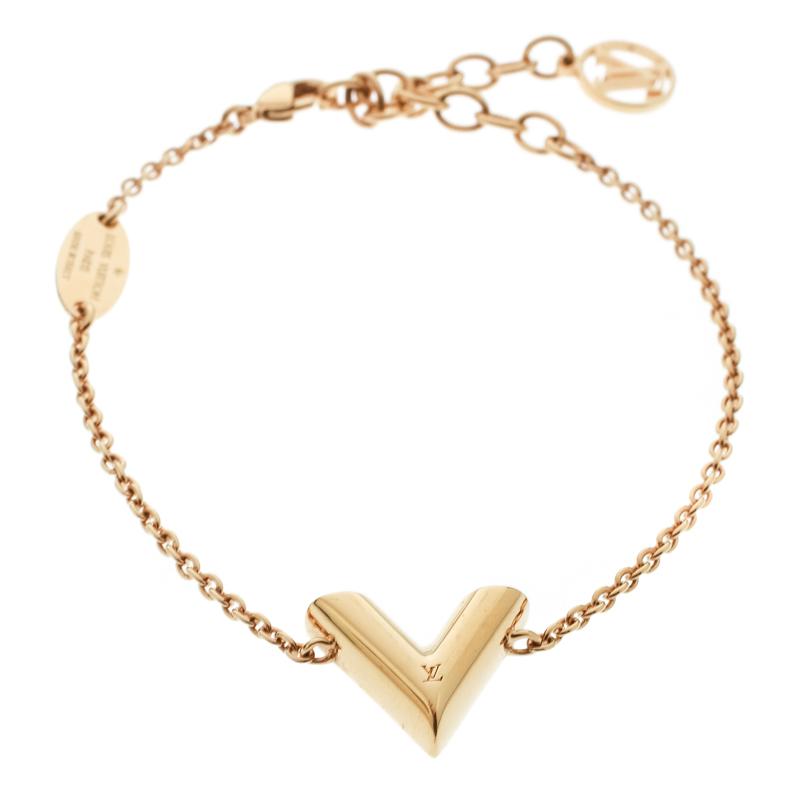 Louis Vuitton Essential V Bracelet Golden State | semashow.com