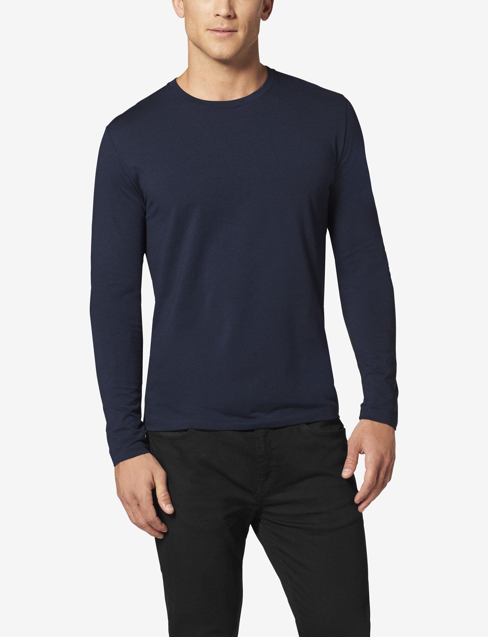 Tommy John Second Skin Long Sleeve Crew Neck in Blue for Men - Lyst