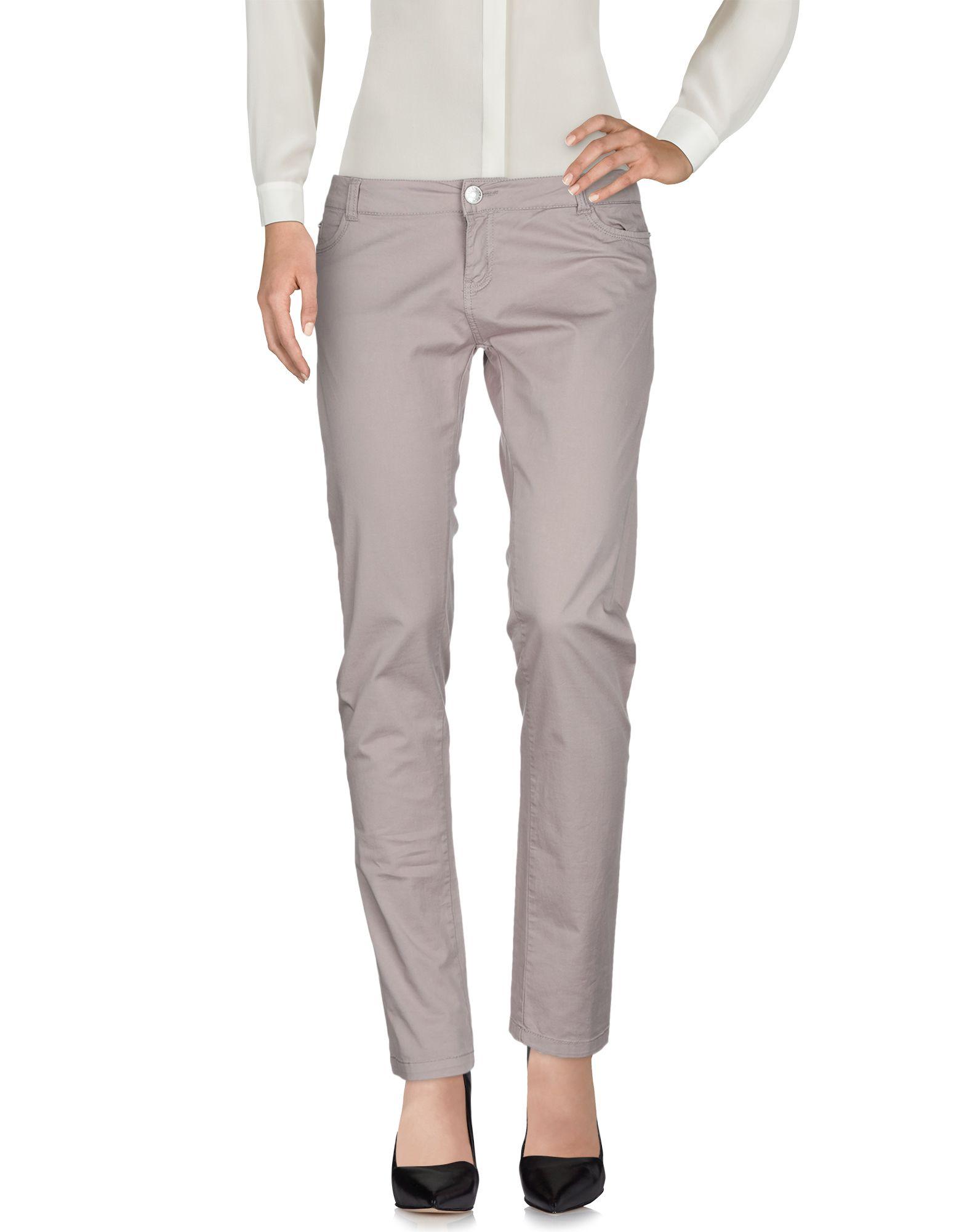Silvian Heach Leather Casual Pants in Gray - Lyst