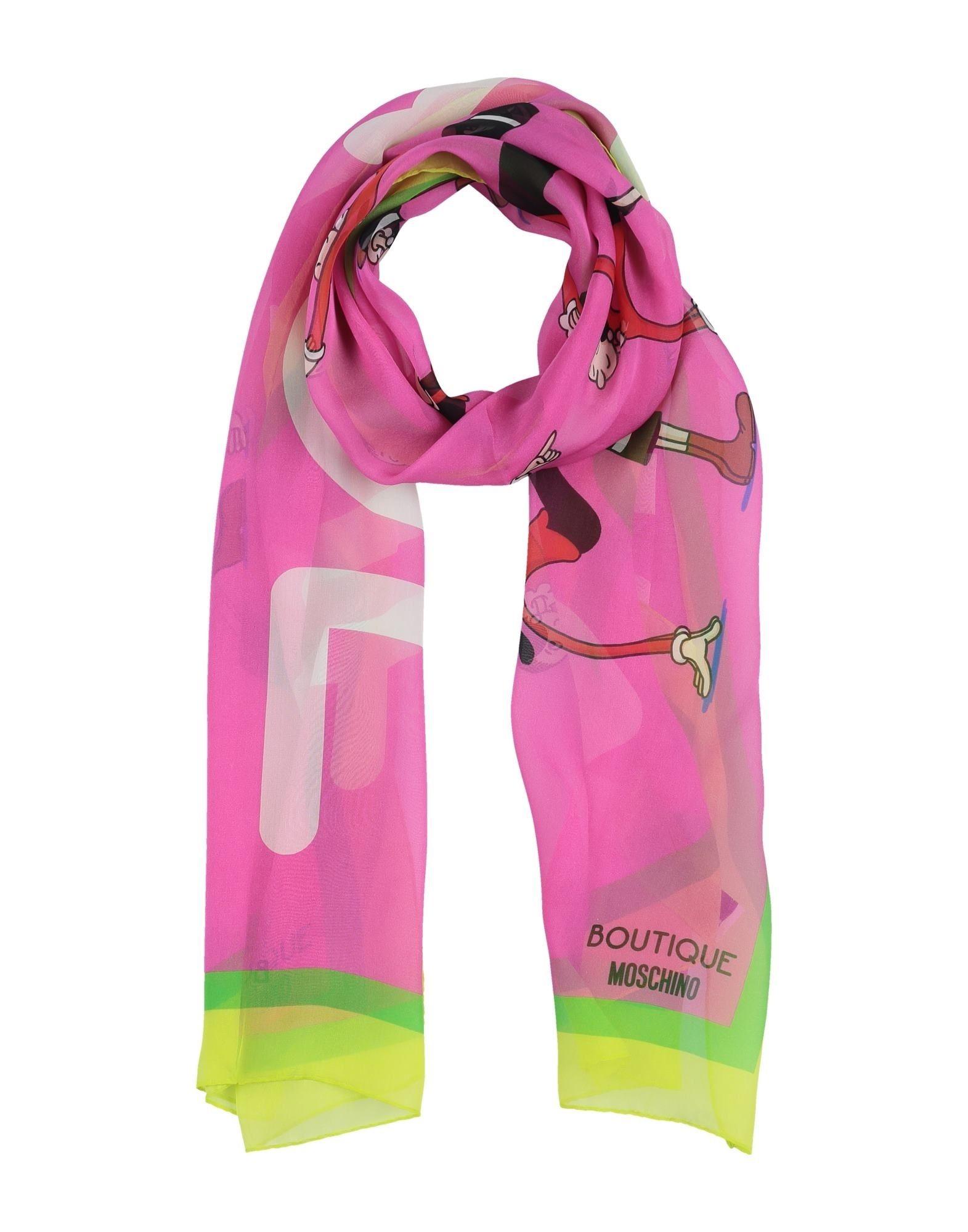 Boutique Moschino Silk Scarf in Fuchsia (Pink) - Lyst