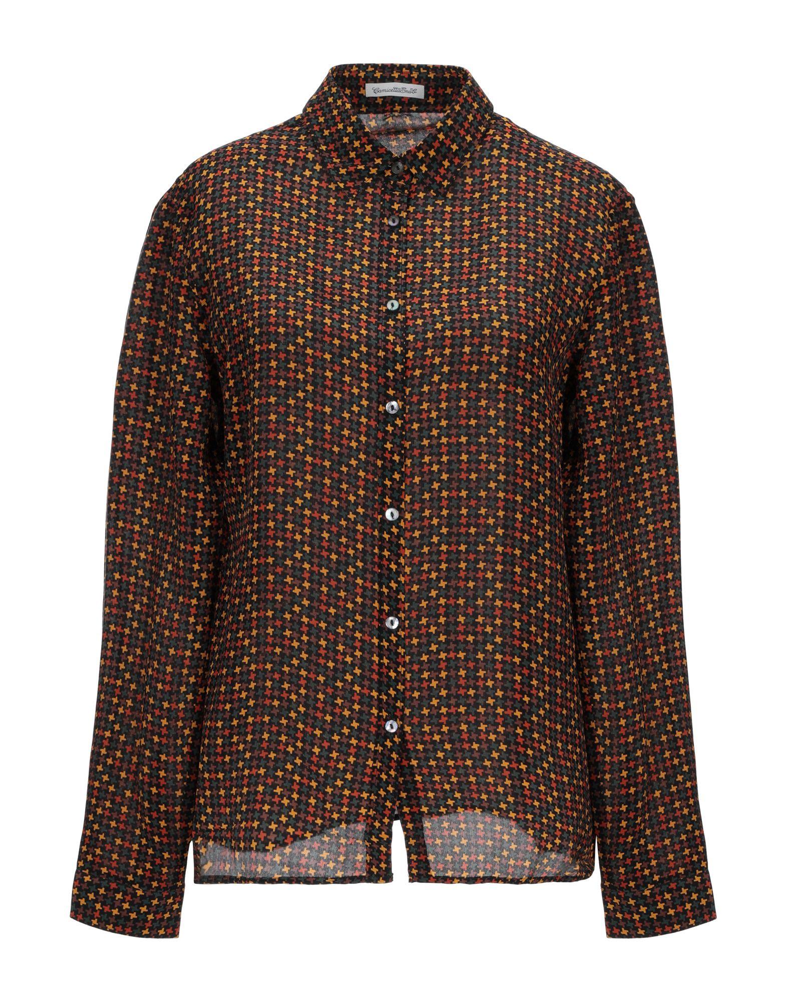Camicettasnob Shirt in Brown - Lyst