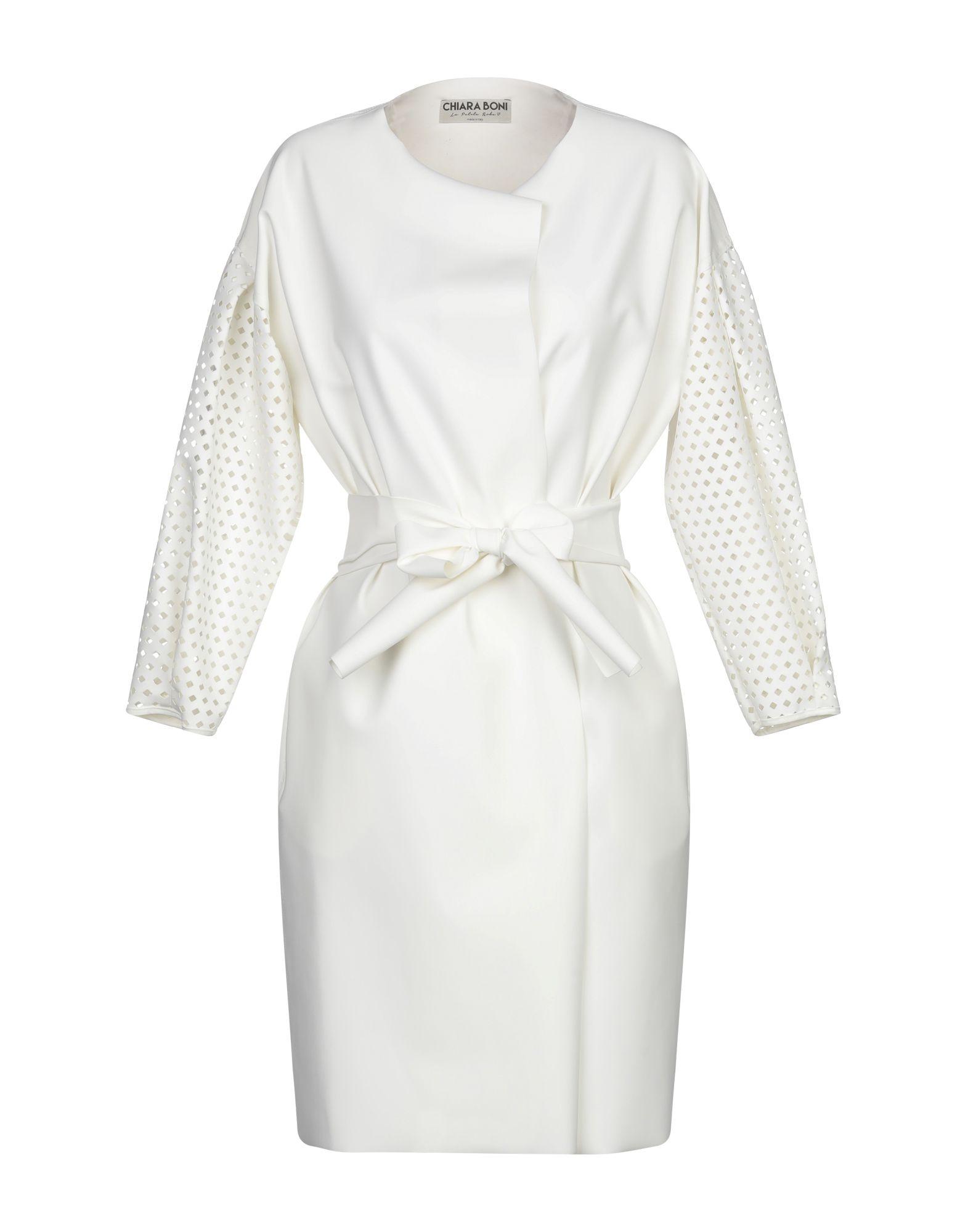 La Petite Robe Di Chiara Boni Synthetic Overcoat in White - Lyst