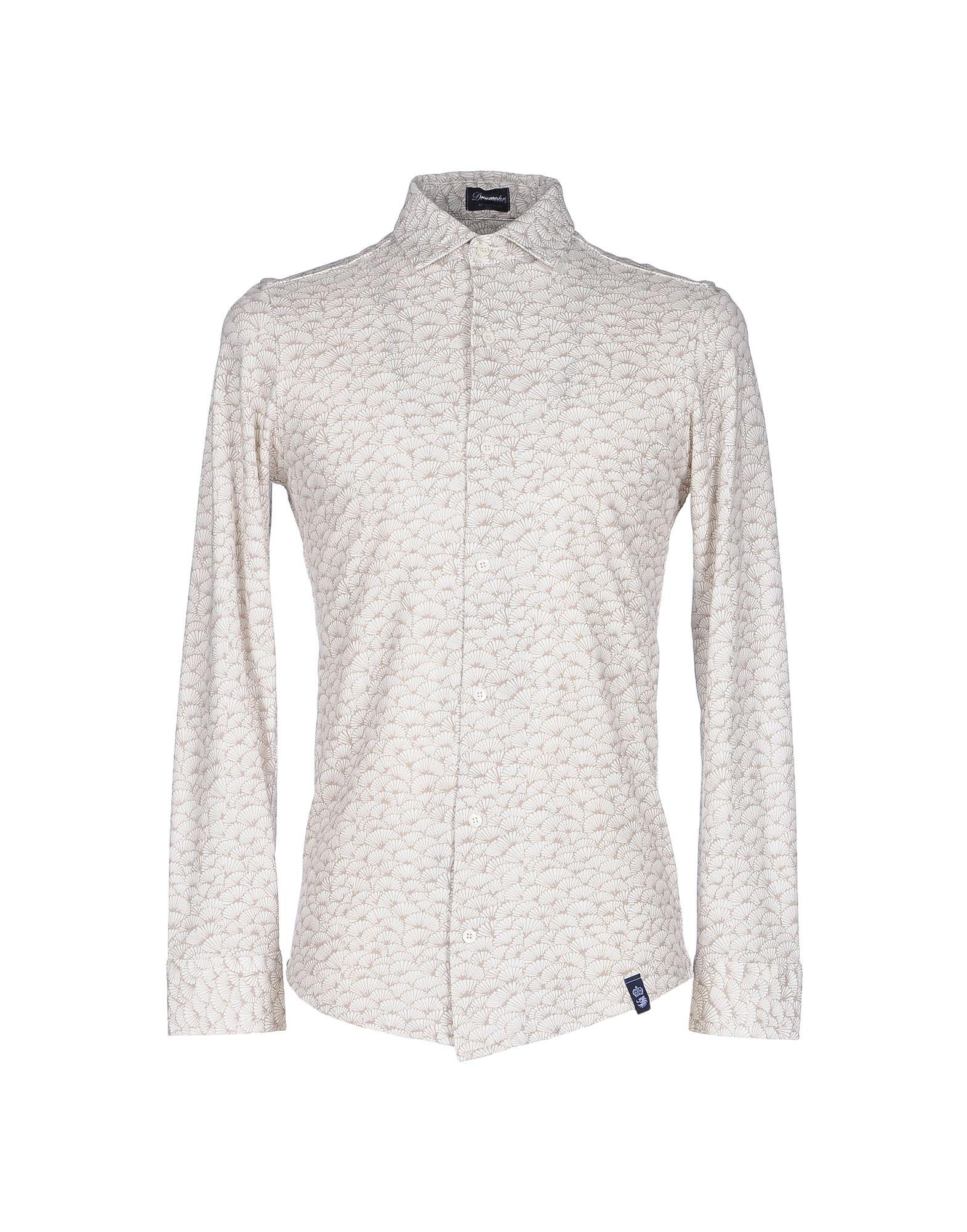 Lyst - Drumohr Shirt in Gray for Men