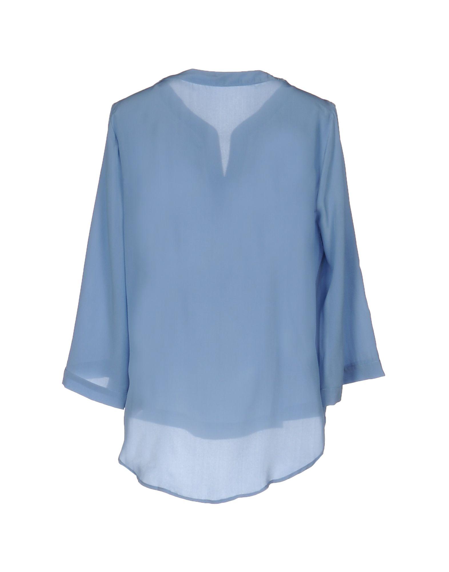 Camicettasnob Silk Blouse in Pastel Blue (Blue) - Lyst