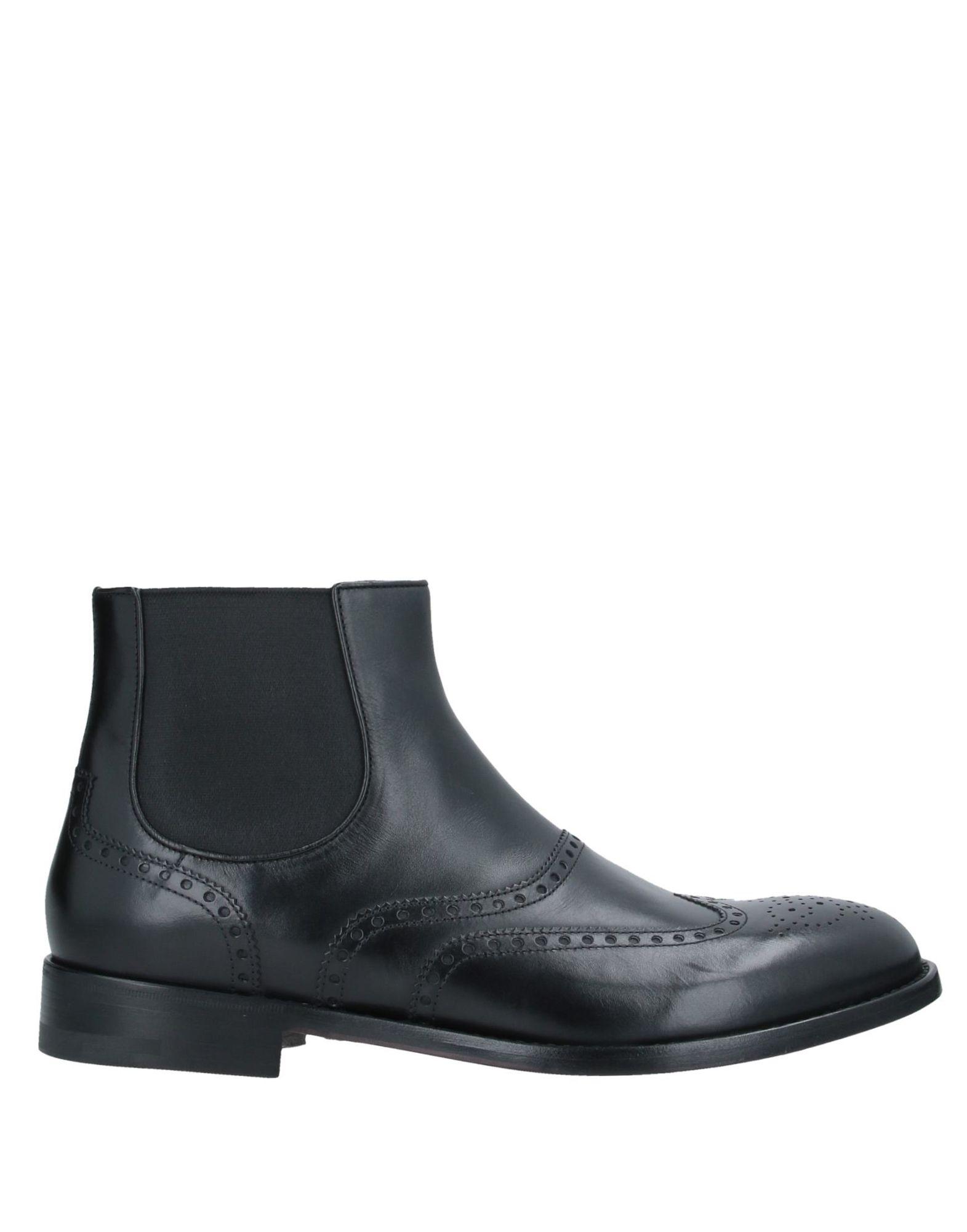A.Testoni Leather Ankle Boots in Black for Men - Lyst