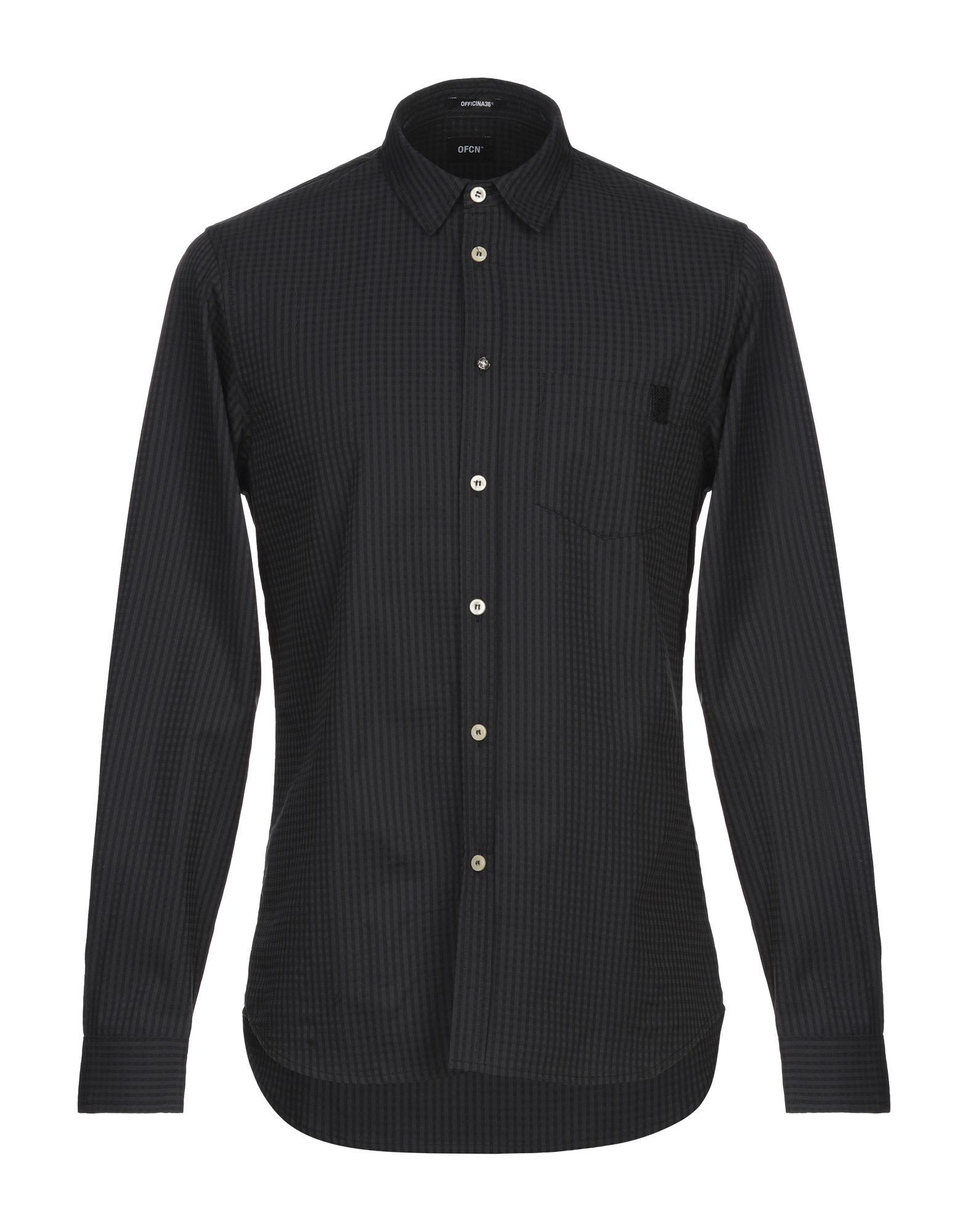 Officina 36 Cotton Shirt in Steel Grey (Gray) for Men - Lyst