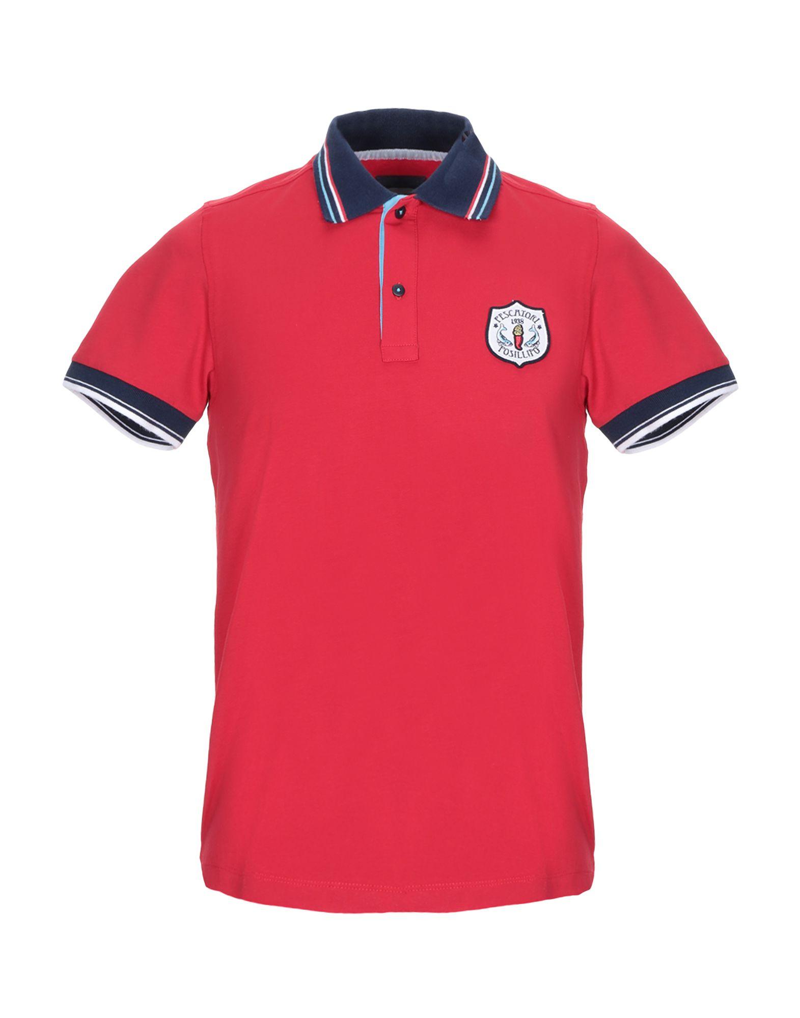 Lyst - Cooperativa Pescatori Posillipo Polo Shirt in Red for Men