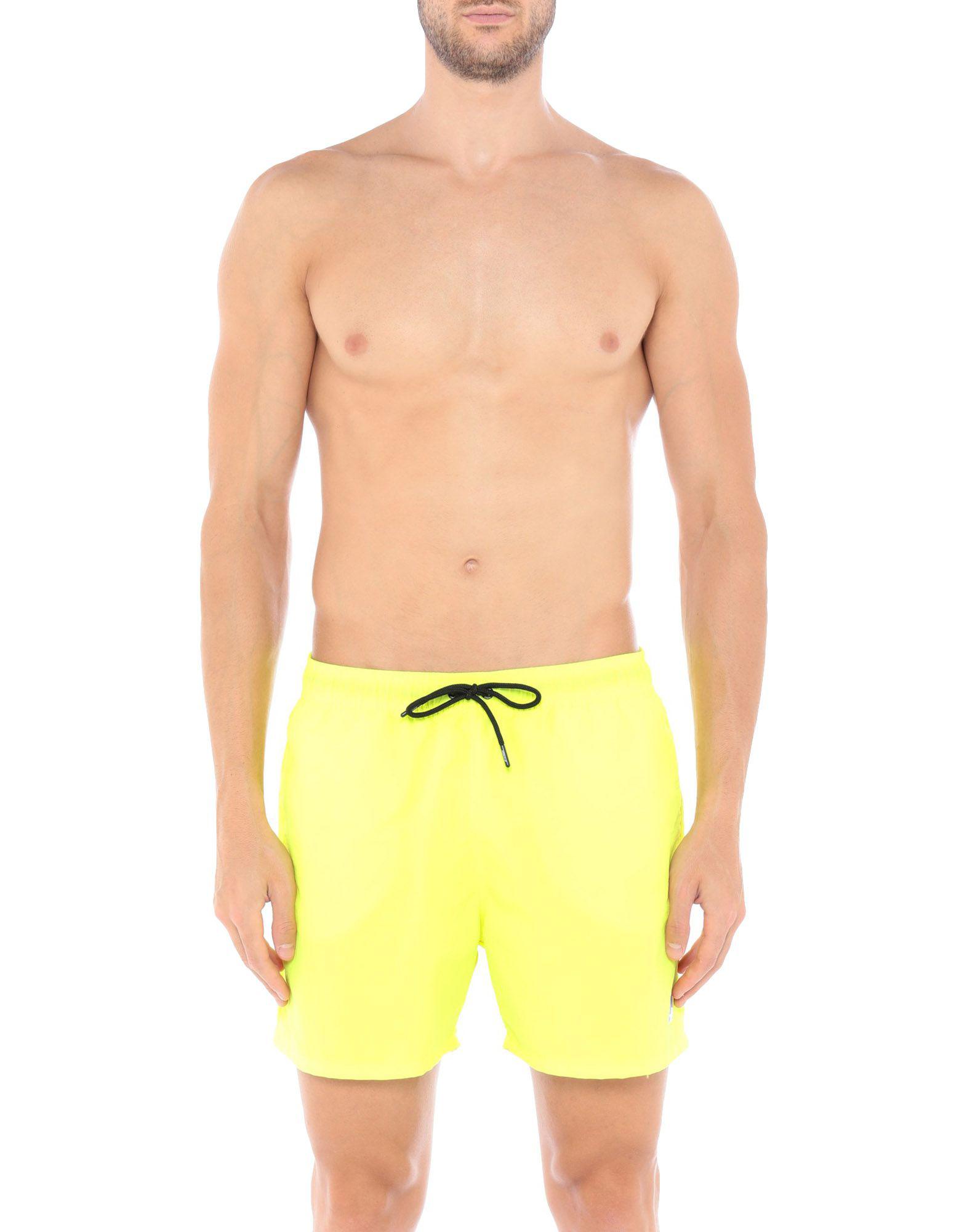 Lyst - K-Way Swim Trunks in Yellow for Men