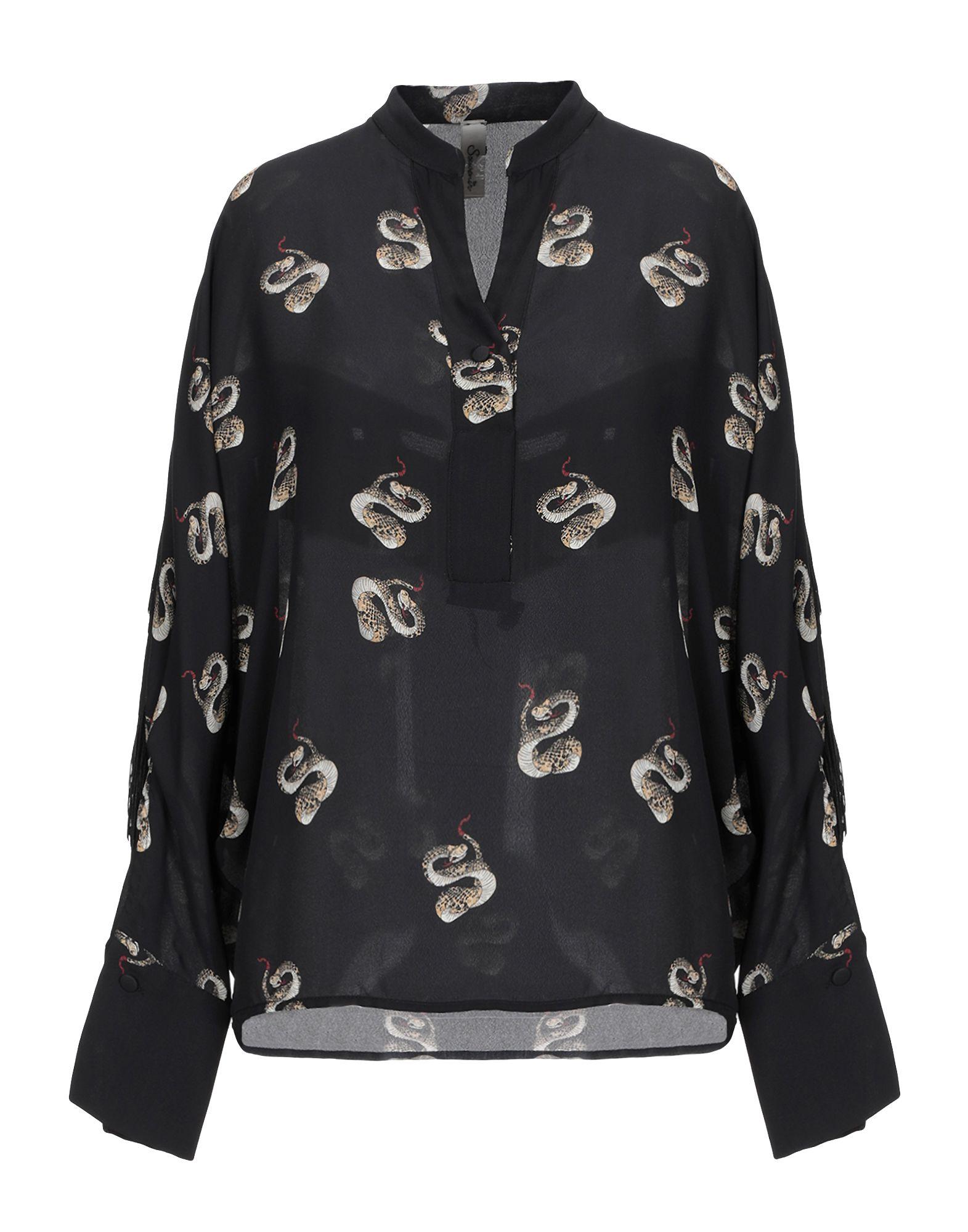 Souvenir Clubbing Synthetic Blouse in Black - Lyst