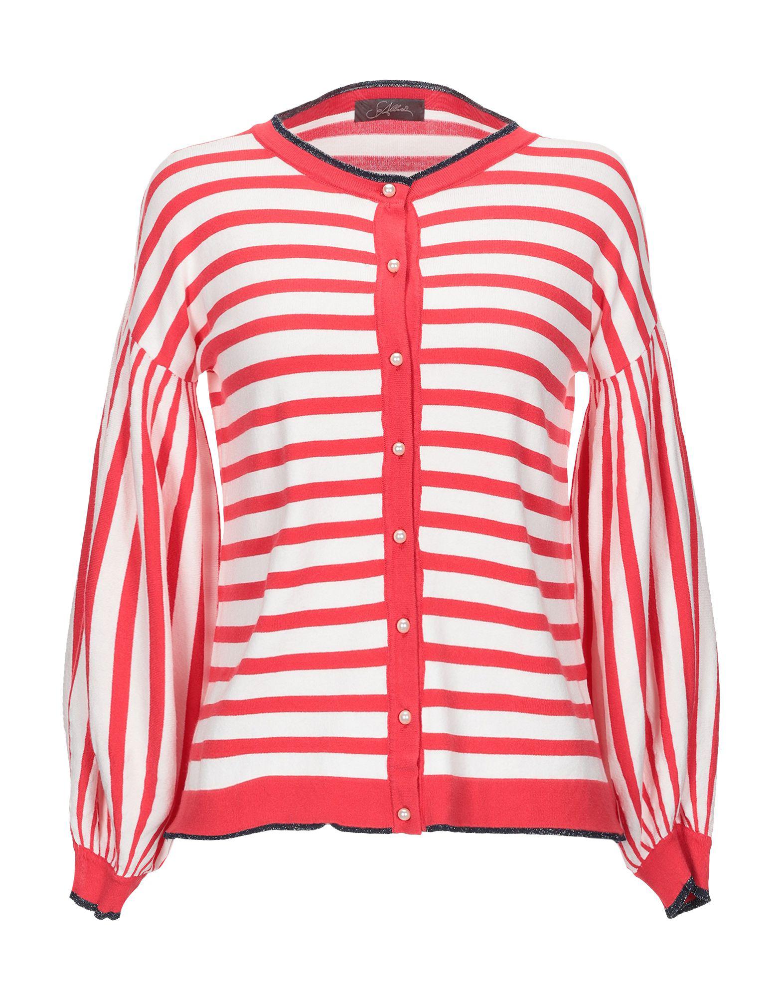 Soallure Synthetic Cardigan in Red - Lyst