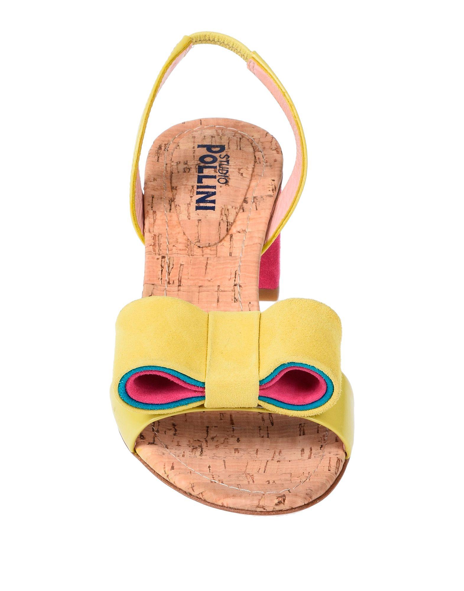 Studio Pollini Sandals in Yellow - Lyst