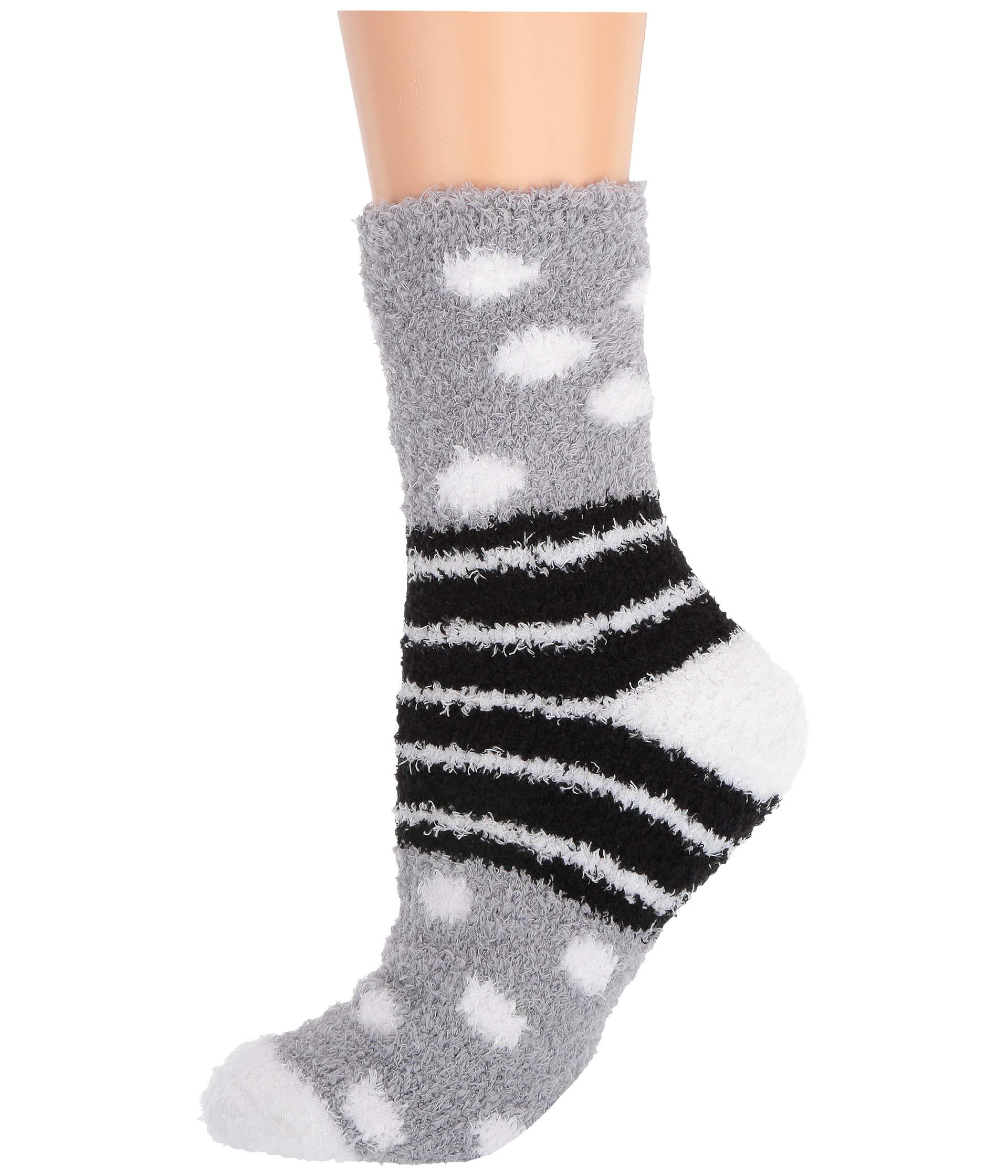Karen Neuburger Dots Stripes Slipper Socks in Gray - Lyst