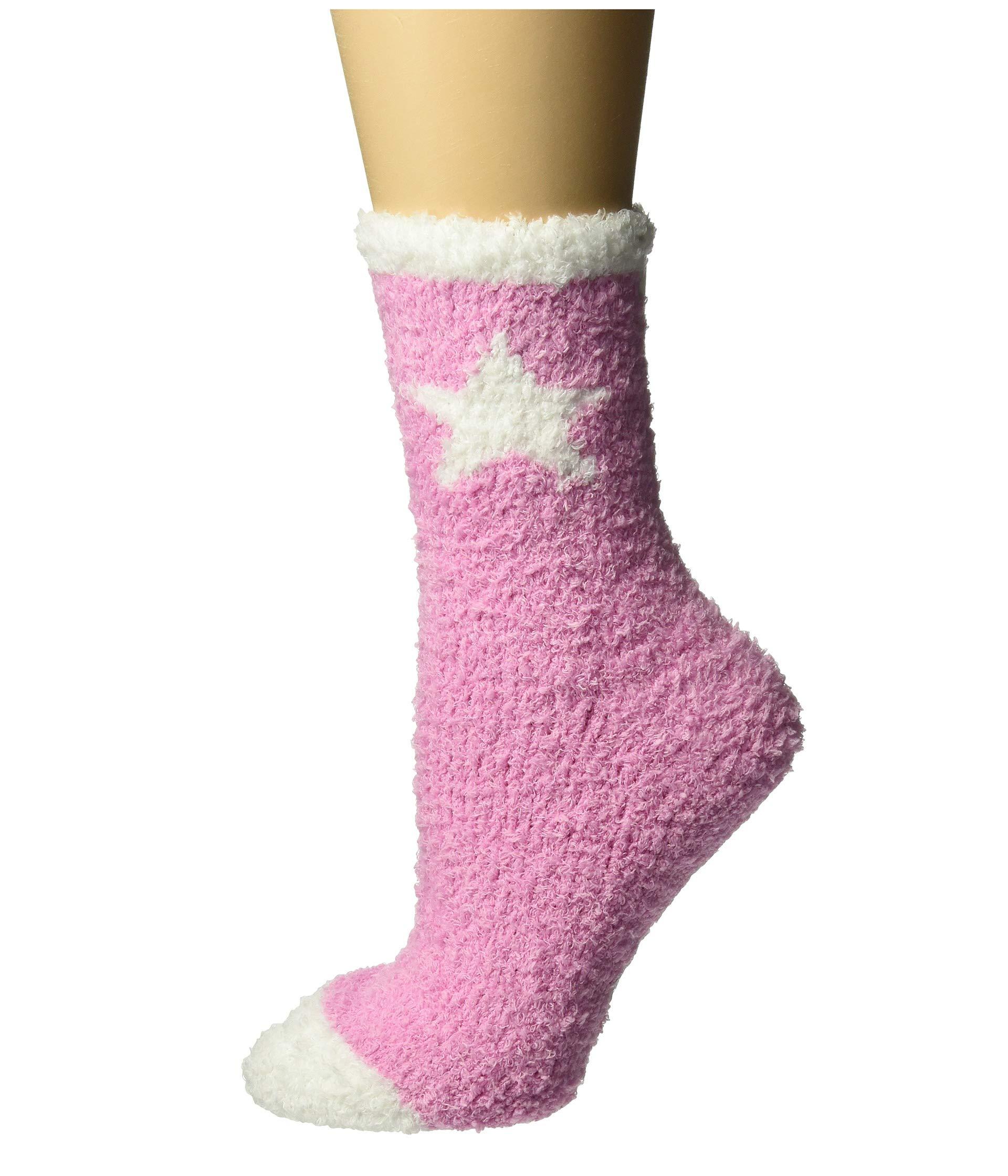 Karen Neuburger Star Gripper Sock (aqua) Women's Crew Cut Socks Shoes ...