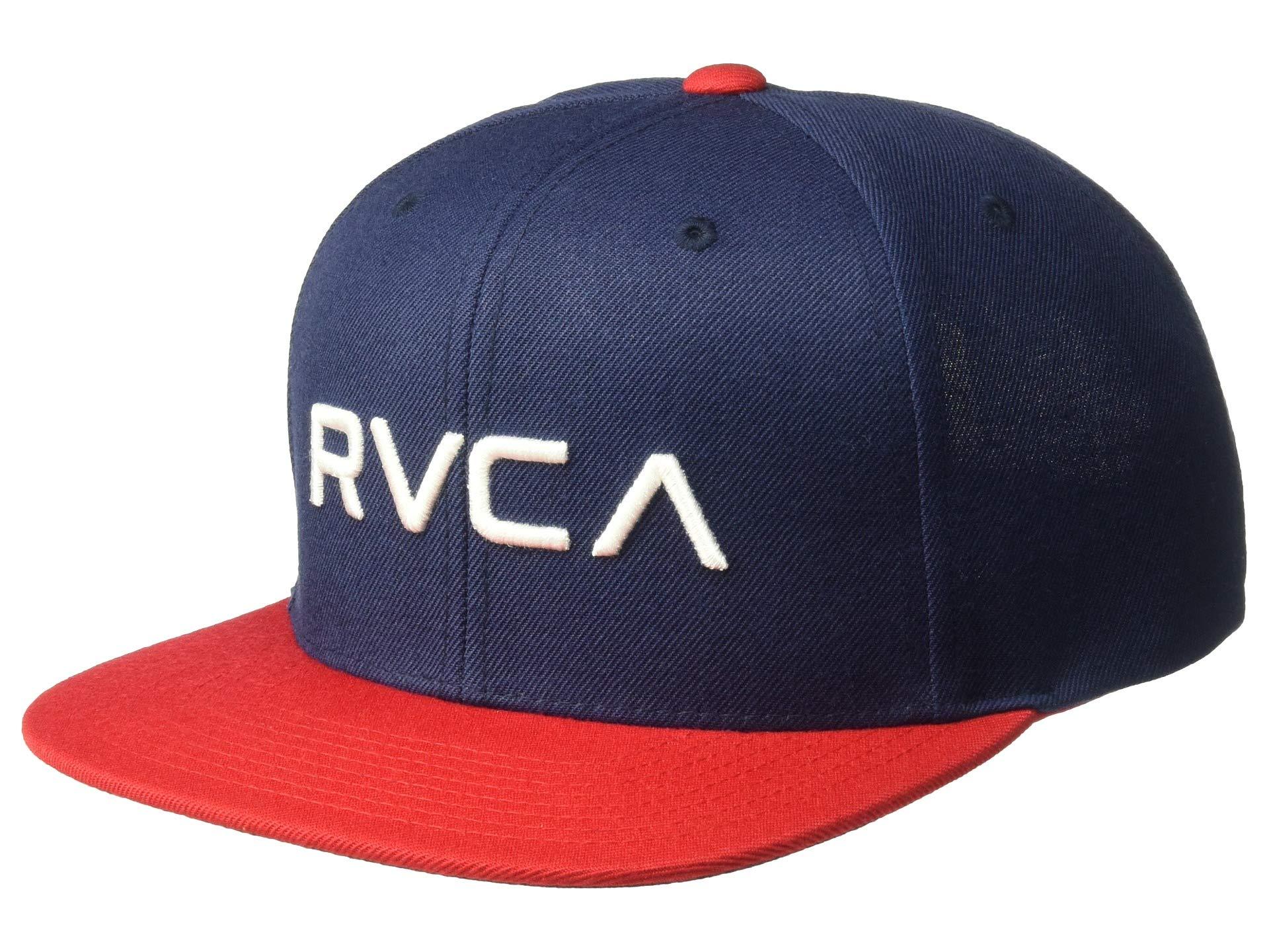 RVCA Twill Snapback (navy/red) Baseball Caps in Blue for Men - Lyst
